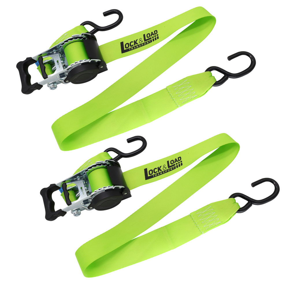 Retractable Ratchet Strap | 50mm wide | Lock & Load Transport