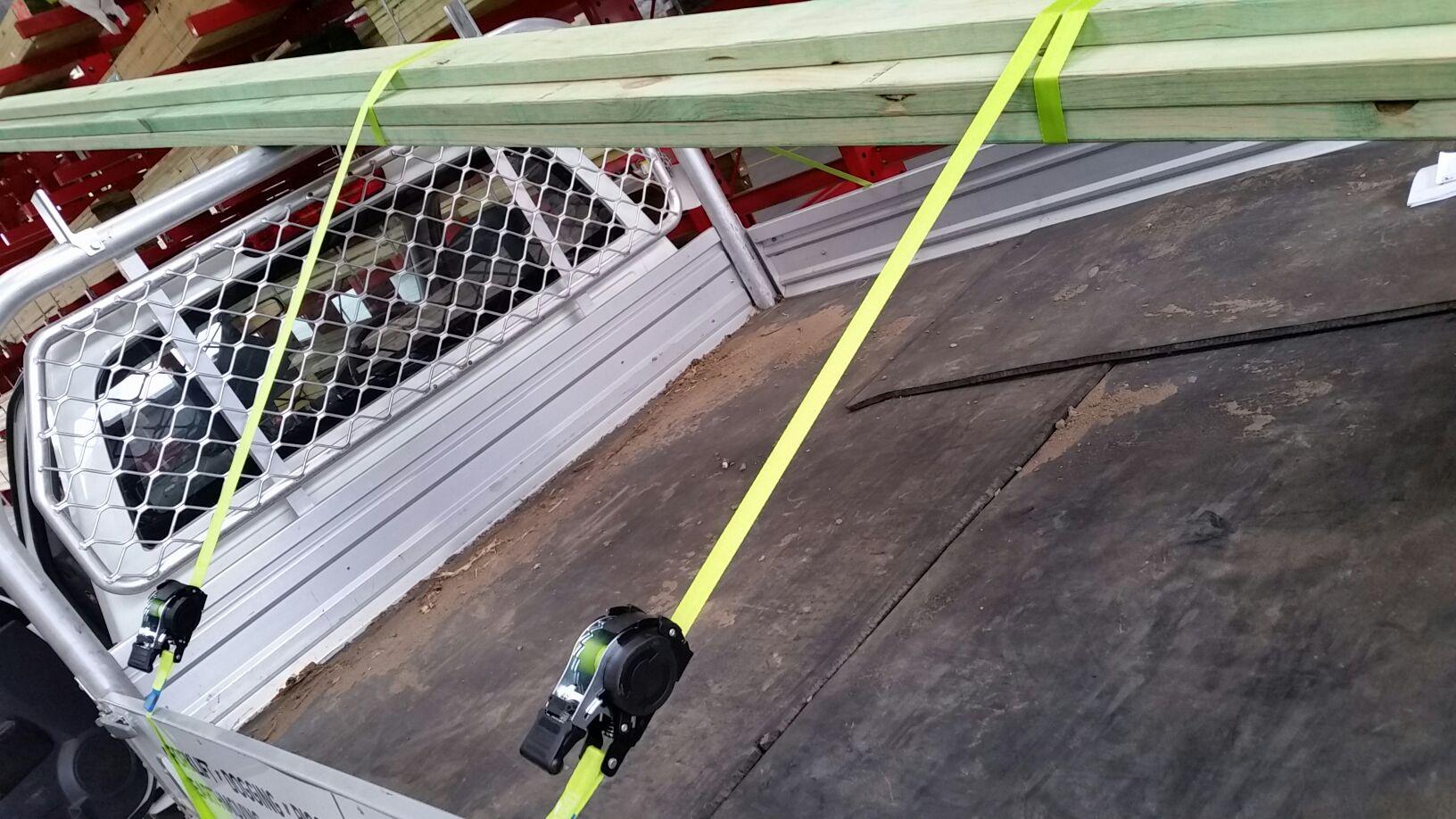 Retractable Ratchet Strap | 50mm wide | Lock & Load Transport